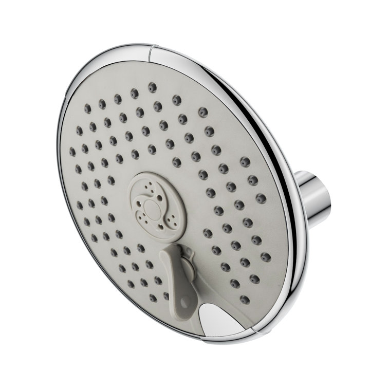 Ana Bath Anti Clog High Pressure 6-Inch Multi Function Dual Shower Head with 8-Ft Shower Hose ...